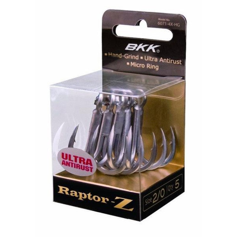 BKK Raptor Z Treble Hook 4x – Isofishinglifestyle